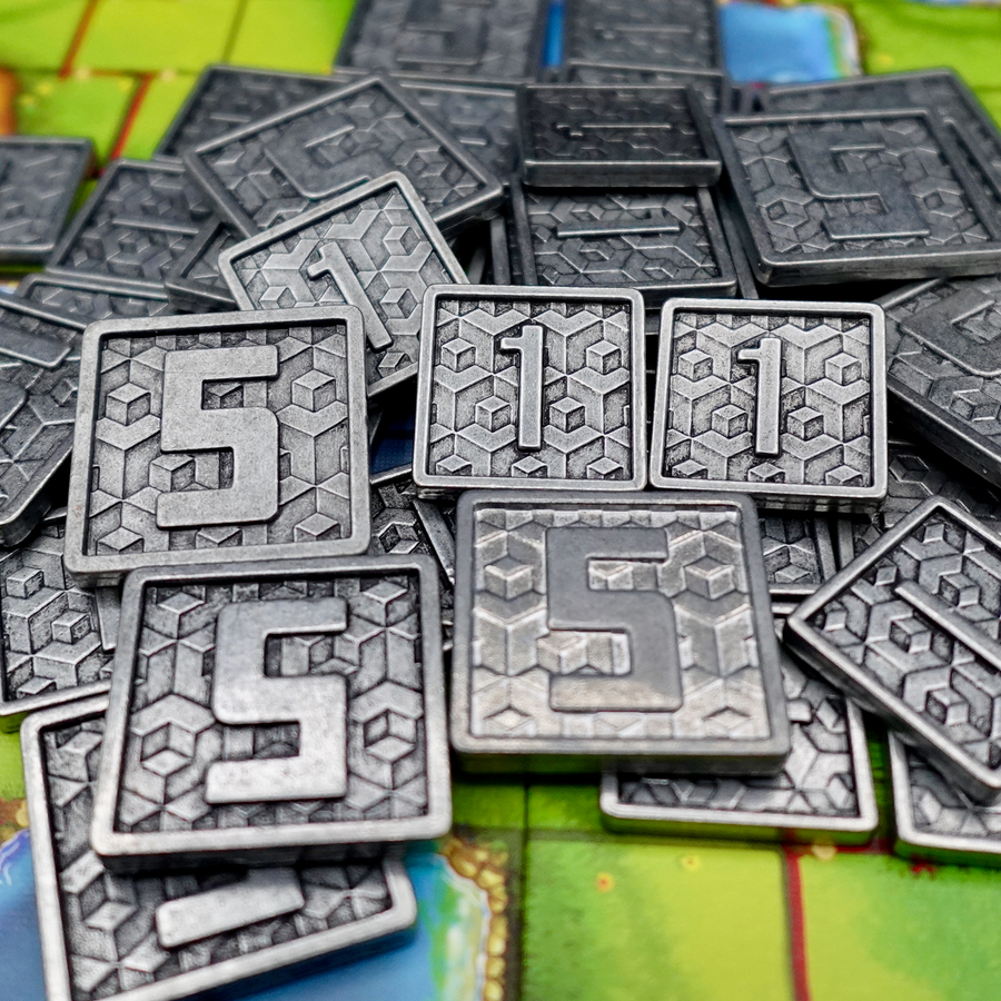 GeekUp Bit Set: Cubitos - Metal Coins – BoardGameGeek Store
