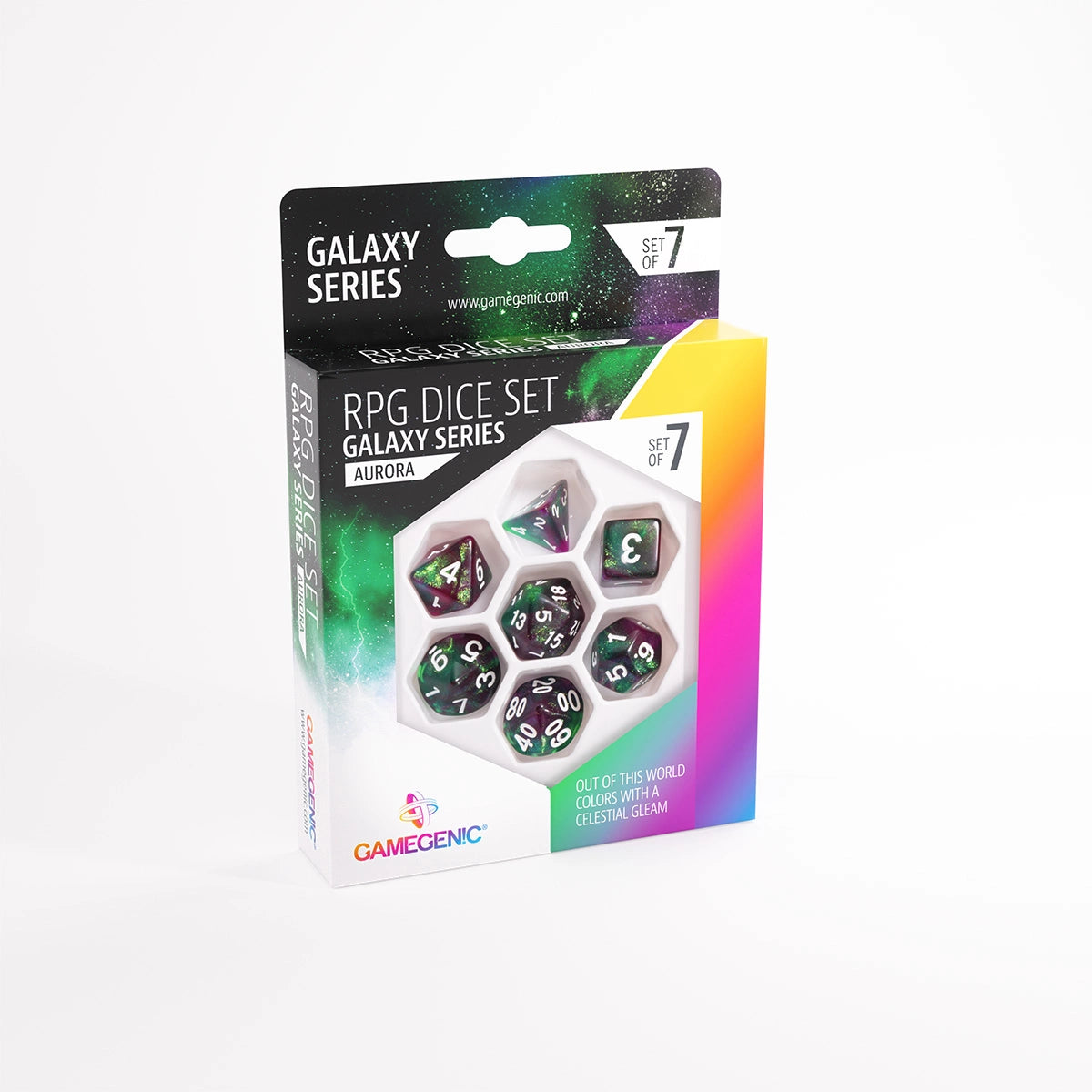 Gamegenic - Galaxy Series Dice (set of 7) – BoardGameGeek Store